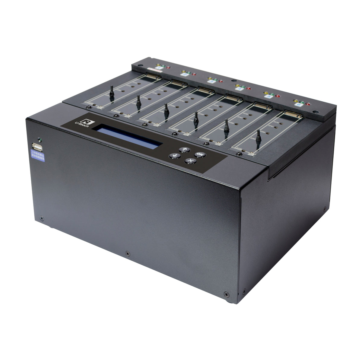 U-Reach PV600 1 to 5 M.2 SATA/NVME SSD Copier SSD Duplicator & Data ...